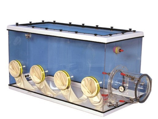 PLAS LABS Compact Glove Box, 830-ABE Model | PLAS LABS