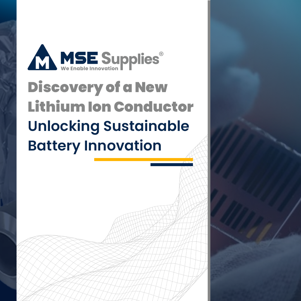 Discovery of a New Lithium Ion Conductor: Unlocking Sustainable Batter ...