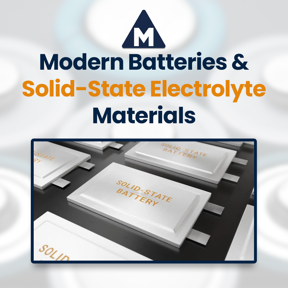 Modern Batteries and Solid-State Electrolyte Materials – MSE Supplies