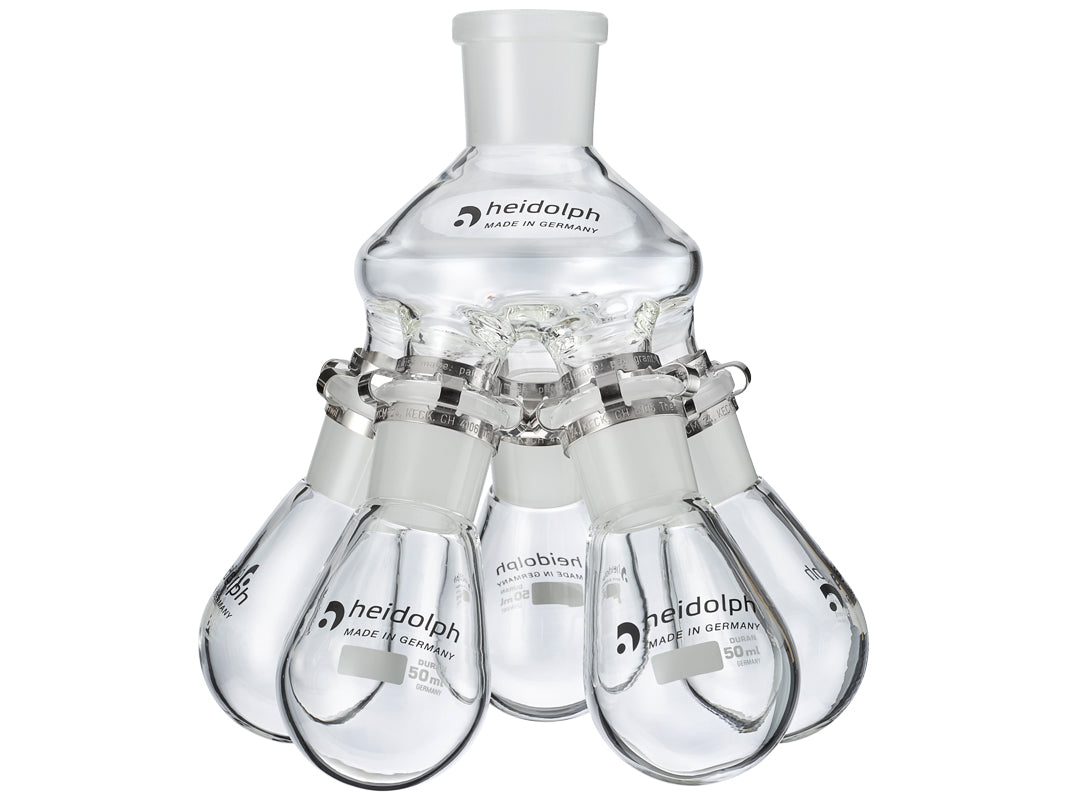 Heidolph Spider Flask with 5 Flasks, NS 24, 50mL – MSE Supplies