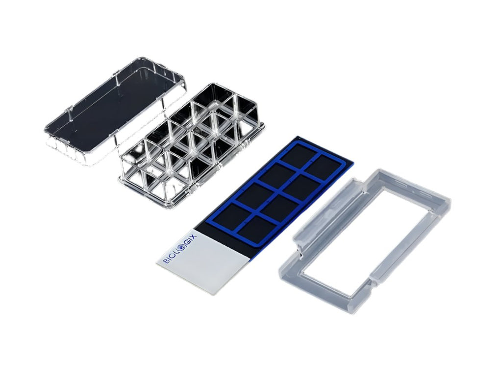 Biologix Chambered Cell Culture Slides-1/2/4/8 Wells, 6/Pack, 12/Case ...