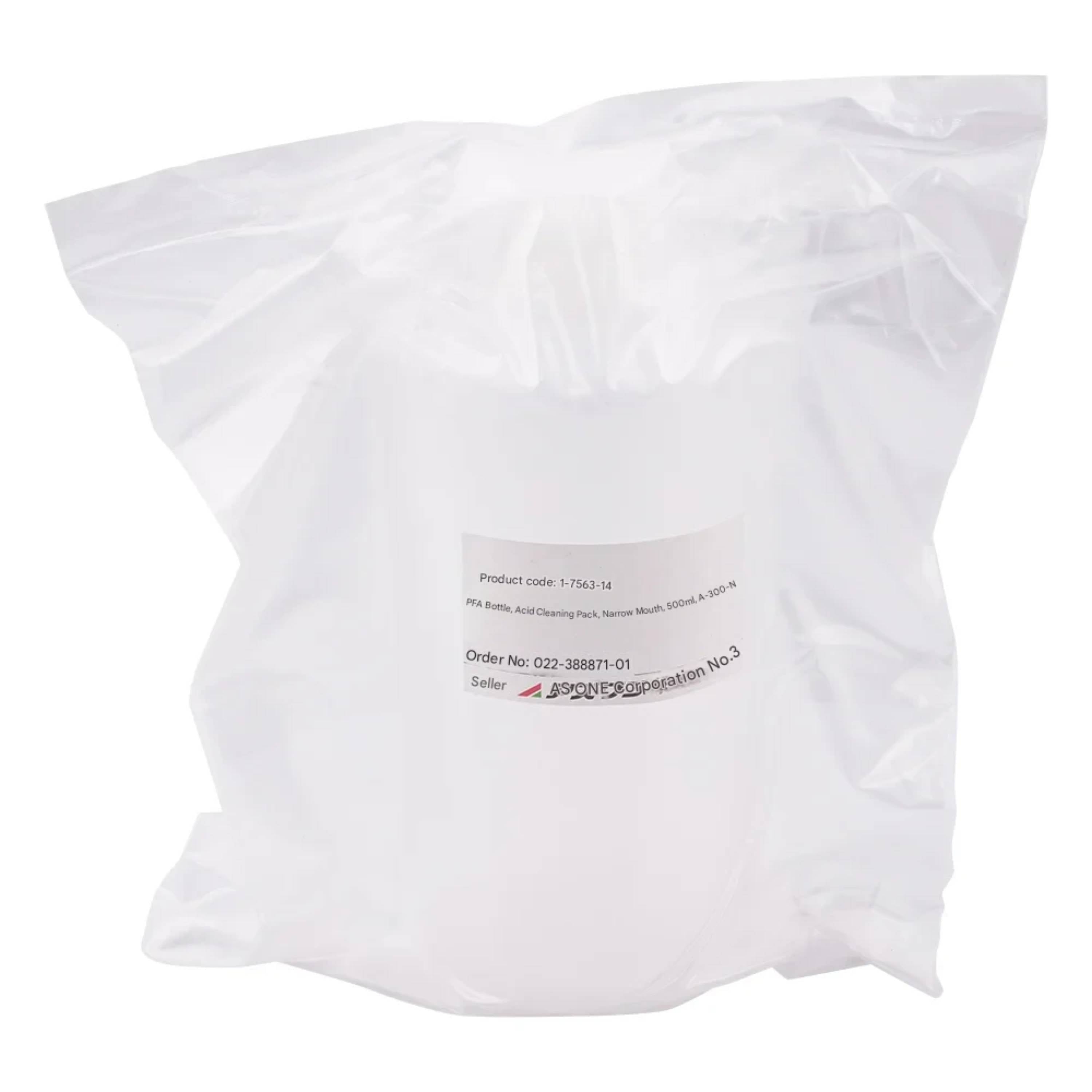 ASONE Cleanroom 500mL PFA Bottle Acid Cleaning Pack Narrow-Mouth – MSE ...