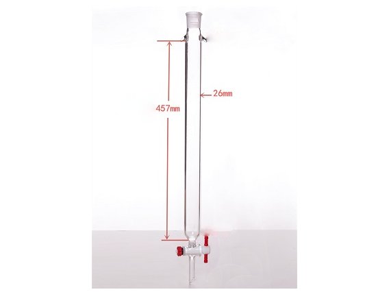 RELIANCE GLASS CHROMATOGRAPHY Column 1000ml Reservoir Narrow Drip Tip