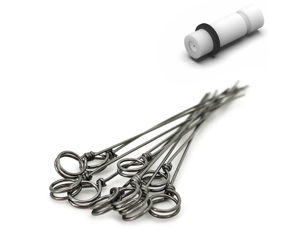 10 Pcs of Metal Wire Clip and PTFE Plug with Expanded PTFE Septum– MSE ...