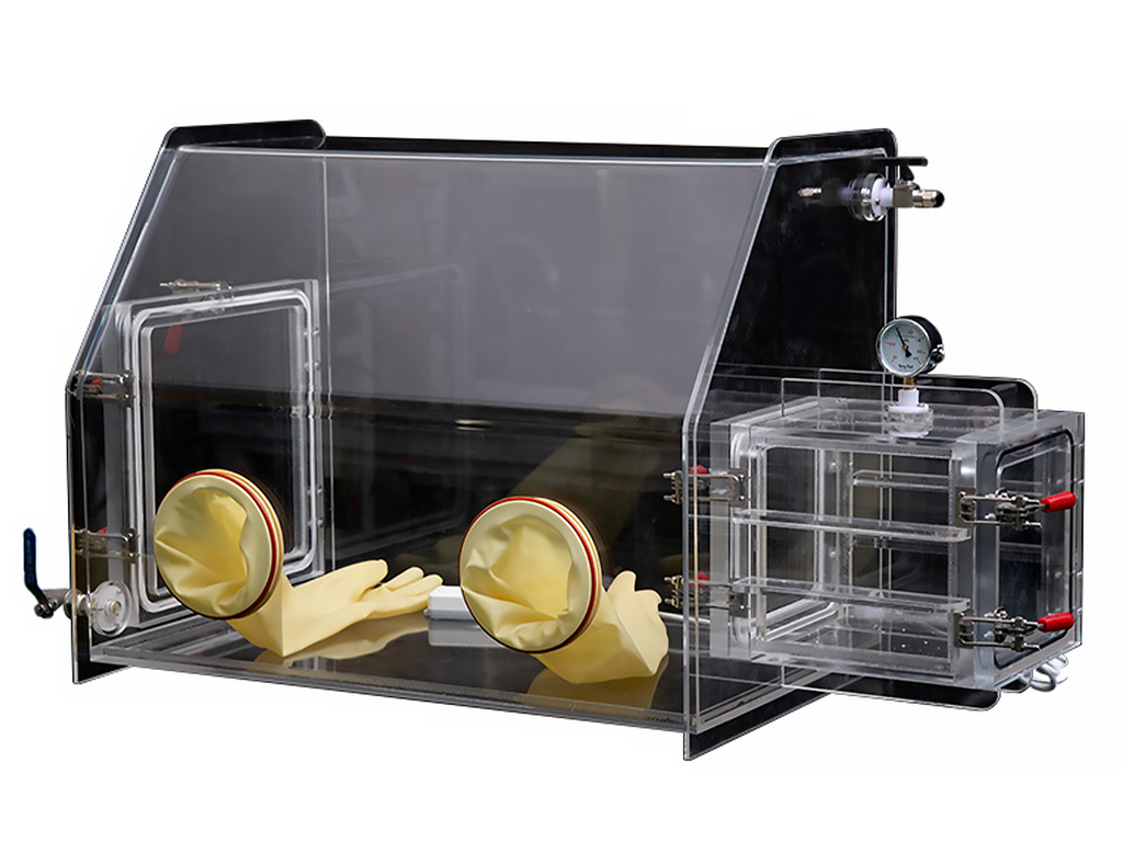 MSE PRO 173L Laboratory Two Port Acrylic Glove Box (700W x 450D x 550H ...
