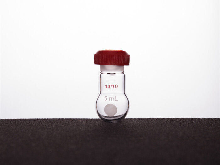 MSE PRO Micro Ribbed Round Bottom Flask, 14/10, 5mL | MSE Supplies LLC