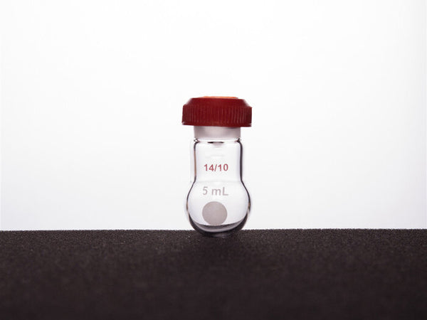 MSE PRO Micro Ribbed Round Bottom Flask, 14/10, 5mL | MSE Supplies LLC