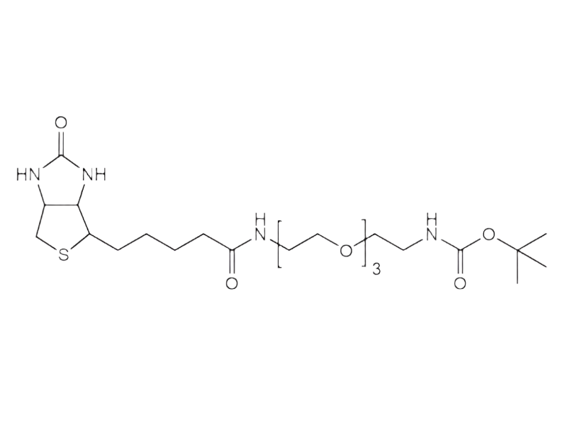 Monodispersed Poly(Ethylene Glycol) from PurePEG:(+)-Biotin-PEG3-CH2CH2NHBoc | PurePEG