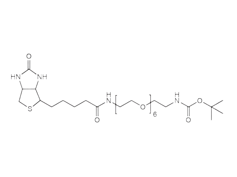 Monodispersed Poly(Ethylene Glycol) from PurePEG:(+)-Biotin-PEG6-CH2CH2NHBoc