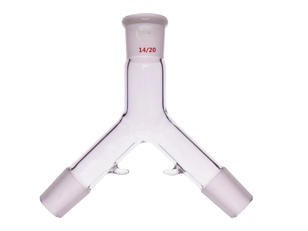 MSE PRO Inverted "Y" Type Connector, Ground Joint: 14/20 | MSE Supplies LLC