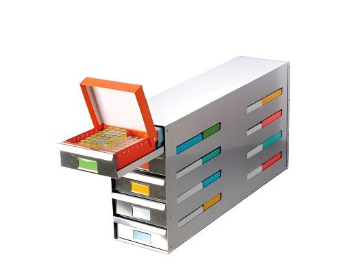 Biologix CryoKING Sliding Drawer Freezer Racks (16 Boxes), 1 Piece/Case ...