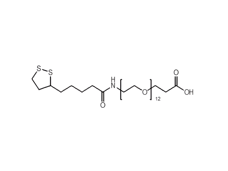 Monodispersed Poly(Ethylene Glycol) from PurePEG:Lipoamido-PEG12-CH2CH2COOH | PurePEG
