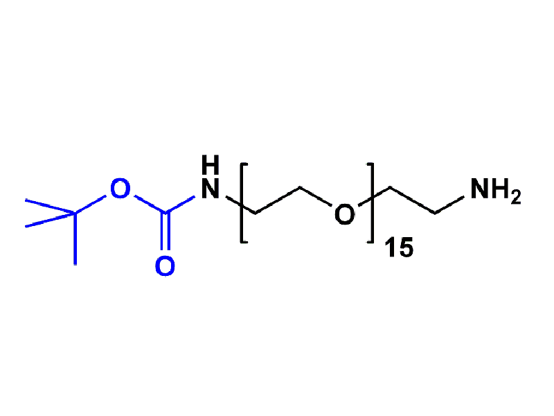 Monodispersed Poly(Ethylene Glycol) from PurePEG:BocNH-PEG15-CH2CH2NH2 | PurePEG