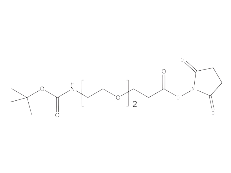 Monodispersed Poly(Ethylene Glycol) from PurePEG:Boc-NH-PEG2-OCH2CH2COONHS Ester | PurePEG