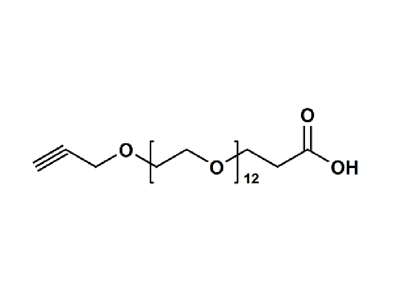 Monodispersed Poly(Ethylene Glycol) from PurePEG:Propyne-PEG12-CH2CH2COOH | PurePEG