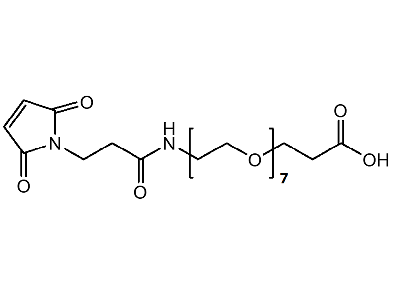 Monodispersed Poly(Ethylene Glycol) from PurePEG:Maleimide-NH-PEG7-CH2CH2COOH