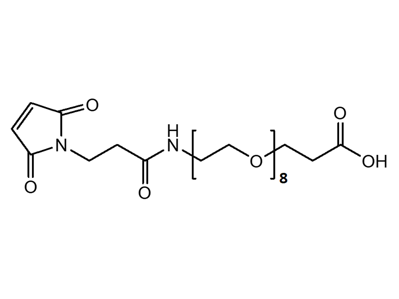 Monodispersed Poly(Ethylene Glycol) from PurePEG:Maleimide-NH-PEG8-CH2CH2COOH | PurePEG