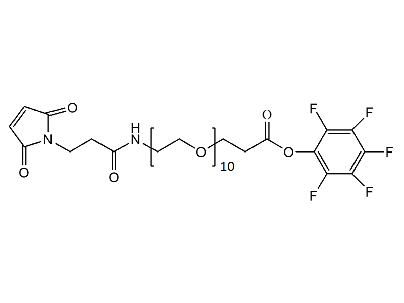 Monodispersed Poly(Ethylene Glycol) from PurePEG:Maleimide-NH-PEG10-CH2CH2COOPFP Ester | PurePEG