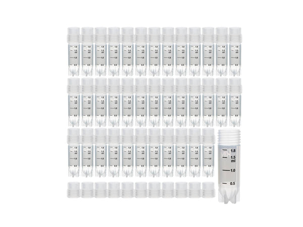 Biologix Cryogenic Vials-2.0ml tubes (External Thread, Non-Barcoded) 25 ...