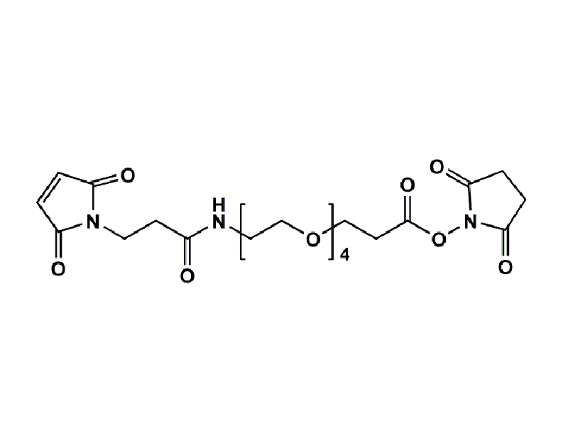 Monodispersed Poly(Ethylene Glycol) from PurePEG:Maleimide-NH-PEG4-CH2CH2COONHS Ester | PurePEG