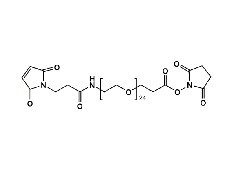 Monodispersed Poly(Ethylene Glycol) from PurePEG:Maleimide-NH-PEG24-CH2CH2COONHS Ester | PurePEG