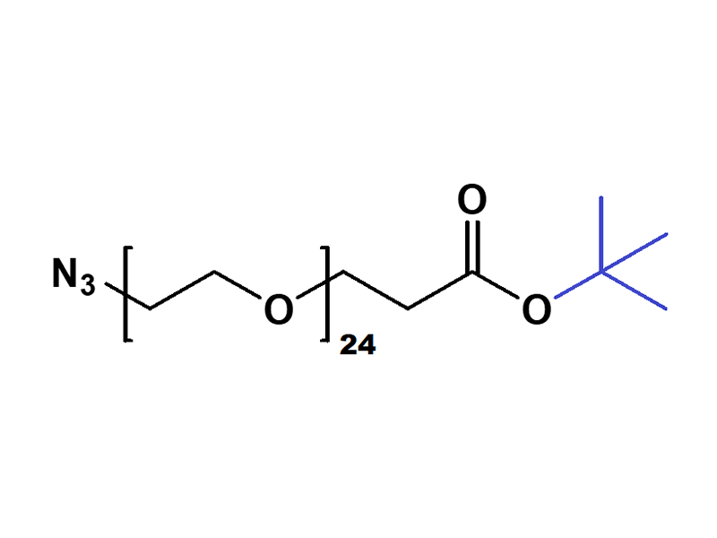 Monodispersed Poly(Ethylene Glycol) from PurePEG:N3-PEG24-CH2CH2COOtBu | PurePEG