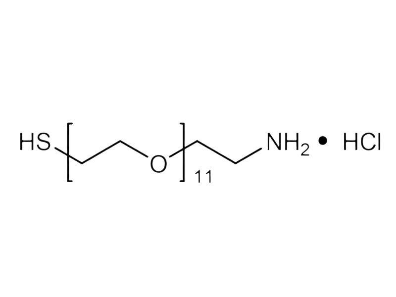Monodispersed Poly(Ethylene Glycol) from PurePEG:HS-PEG11-CH2CH2NH2 HCl