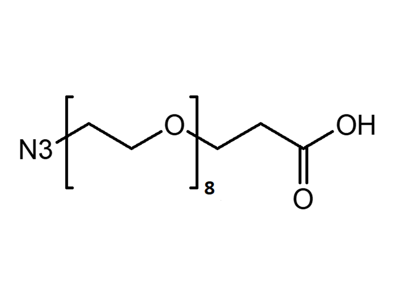 Monodispersed Poly(Ethylene Glycol) from PurePEG:N3-PEG8-CH2CH2COOH | PurePEG