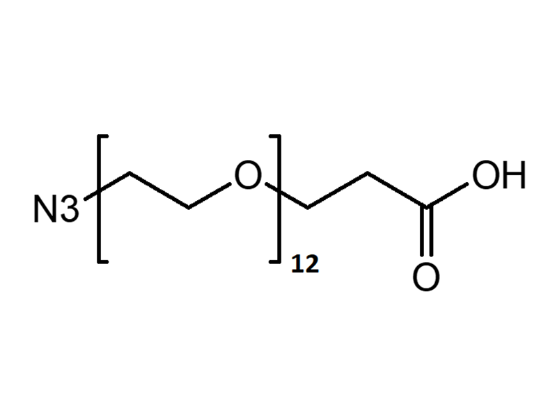 Monodispersed Poly(Ethylene Glycol) from PurePEG:N3-PEG12-CH2CH2COOH | PurePEG