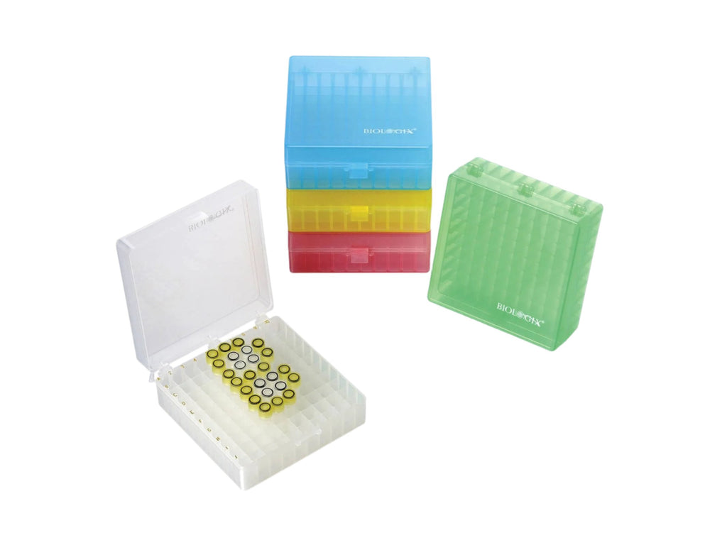 Home › Biologix CryoKING PP Cryogenic Boxes, 2in 100-Well, Hinged Lid ...