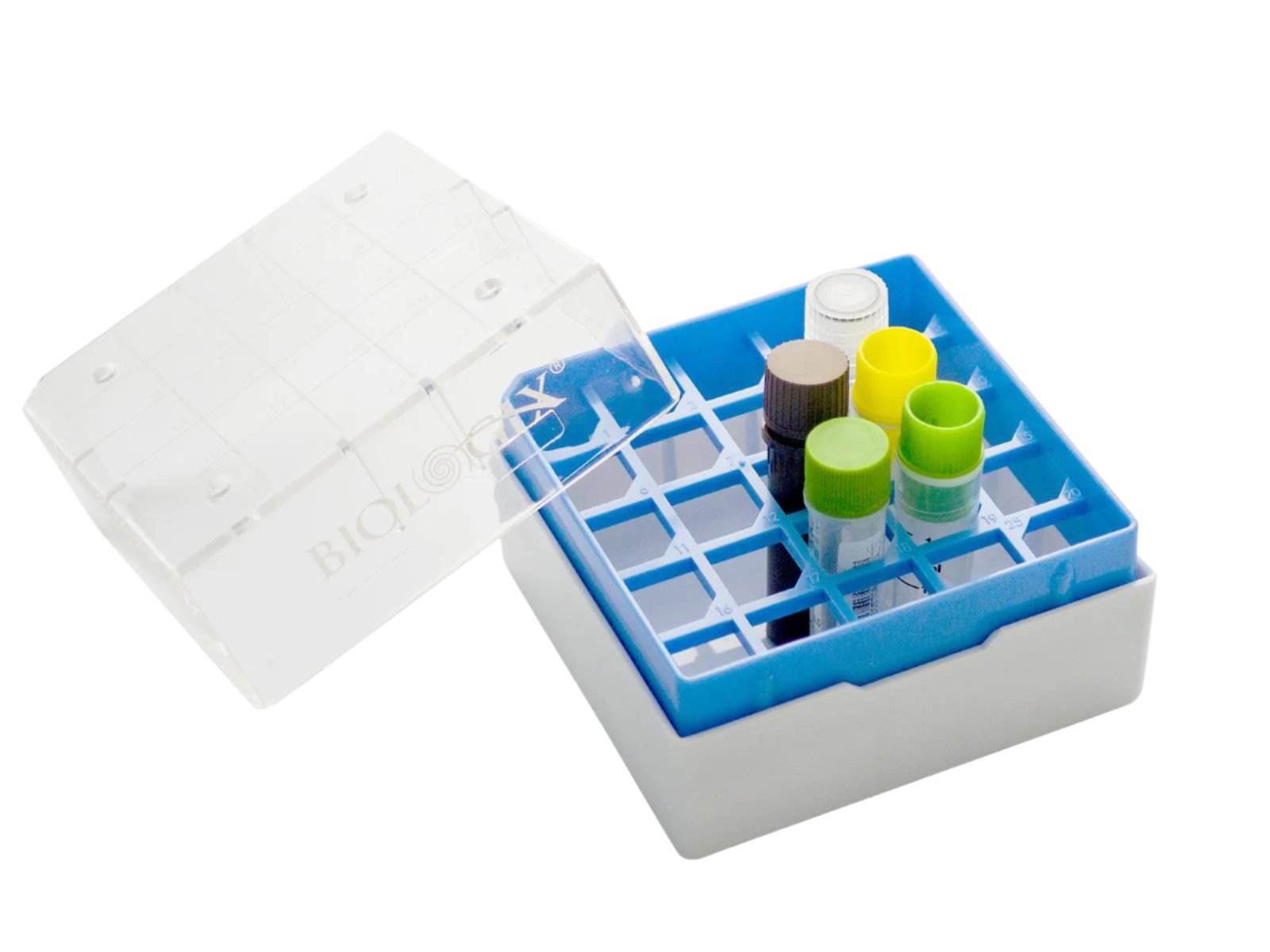 Biologix CryoKING® PC Cryogenic Boxes-2in. 25-Well, 5/Pack, 30/Case ...