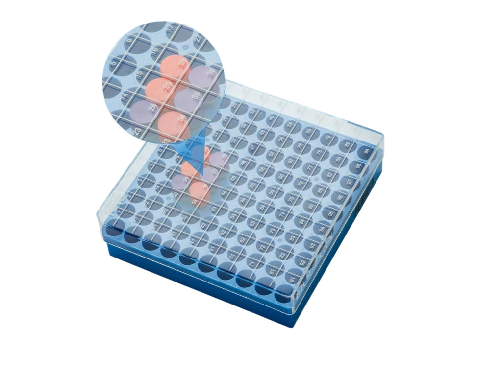 Biologix CryoKING® PC Cryogenic Boxes-Blue (2in. 100-Well) 6/Pack, 12 ...