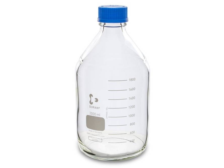 S.C.A.T Laboratory Bottle DURAN, GL45, 2 L, Type 2, Pack of 2 | S.C.A.T