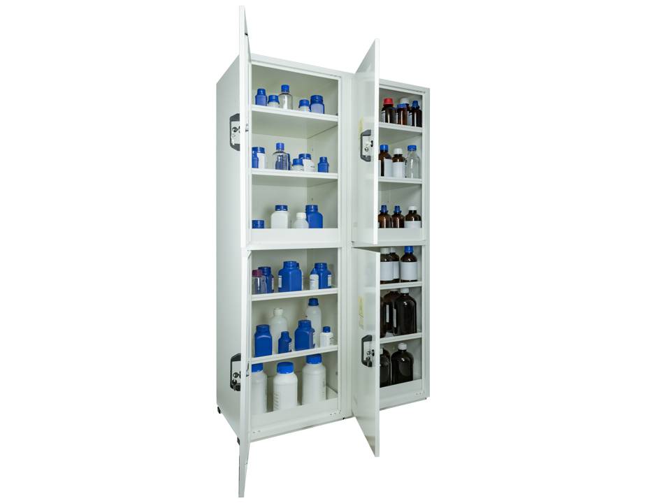 Ecosafe 4- Door Tall Safety Cabinet - 4 Compartments – MSE Supplies
