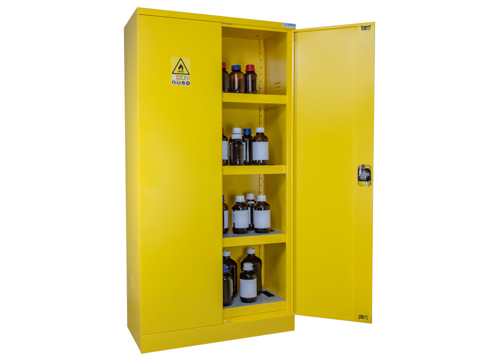 Ecosafe 2-Door Large Sheet Steel Safety Cabinet Yellow | Ecosafe