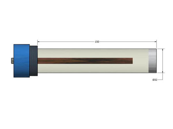 AMEL Copper Sulfate Reference Electrode, Plastic Body, Larger Ceramic ...