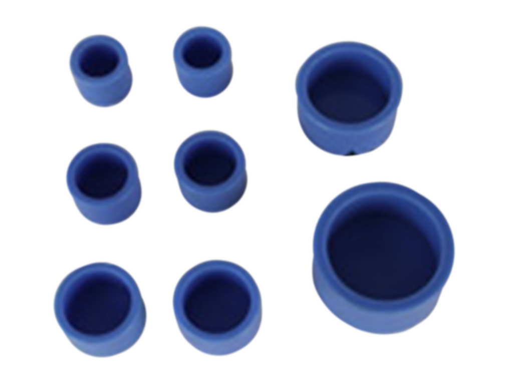 MSE PRO Blue Circular Cold Mounting Mold, 12pcs/pk | MSE Supplies LLC