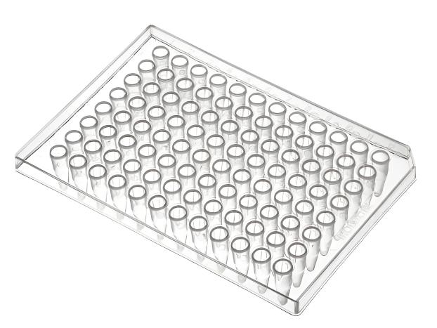 Biologix Half-Skirted PCR Plates, 96-Well for 0.2ml Tubes, Clear, 25 ...