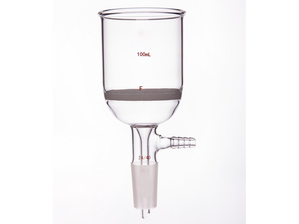 MSE PRO Grinding Mouth Sand Core Bush Funnel, 100mL, 24/40, Sand Core ...