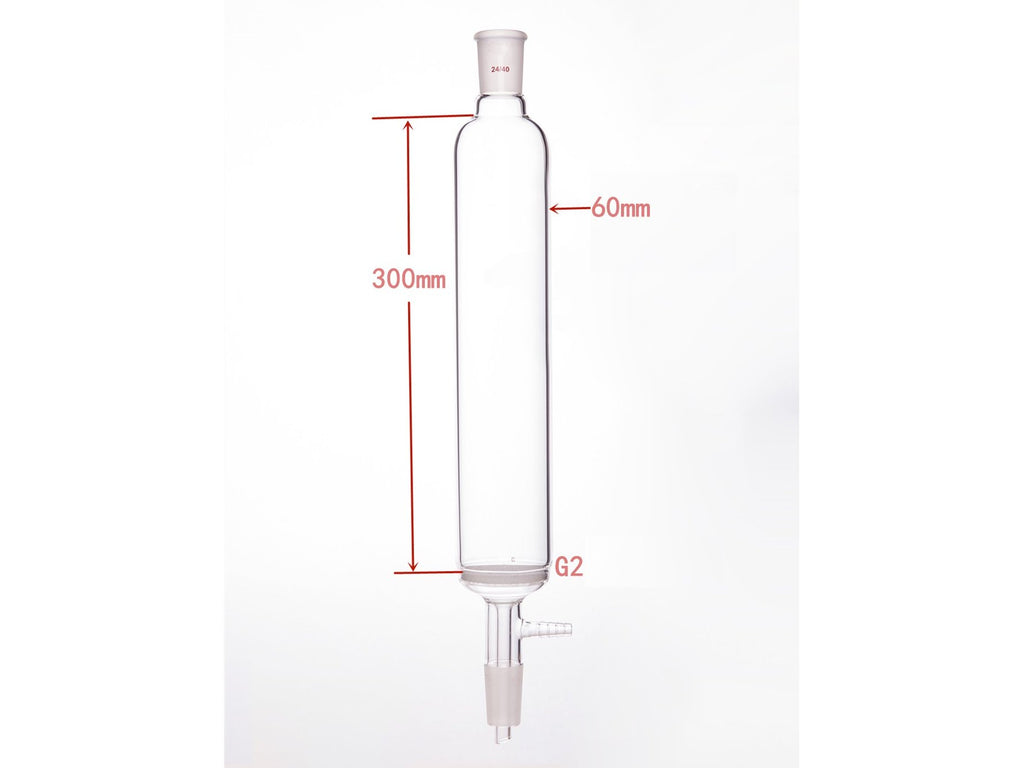 MSE PRO Small-Mouth Vacuum Chromatography Column, Upper Mouth: 24/40 ...
