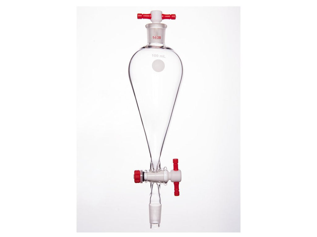 MSE PRO Separating Funnel, Upper Lower Mouth: 14/20, 2mm, PTFE Stopper ...
