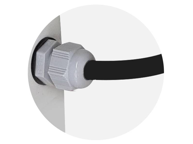 Ecosafe Hole for Cable Entry with Cable Entry at Bottom for 1 Cable ...