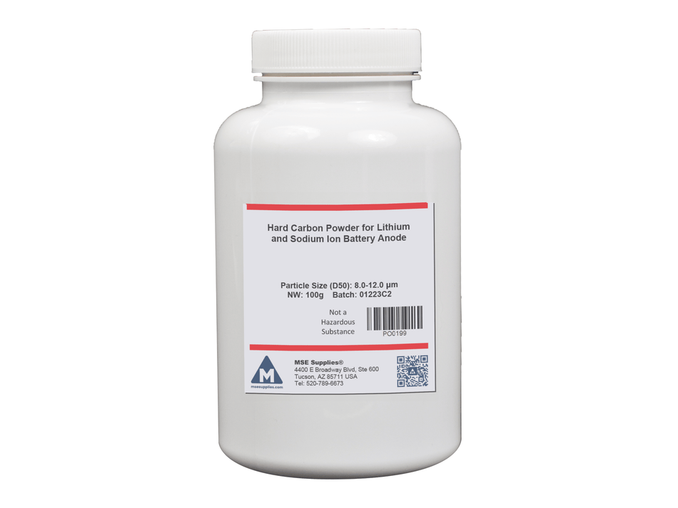 MSE PRO Hard Carbon Powder for Lithium and Sodium Ion Battery Anode, 1 ...