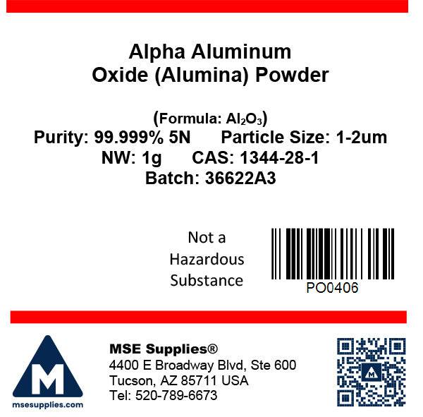 5n Alpha Aluminum Oxide Alumina Al2o3 Powder 1 2 Um Towards