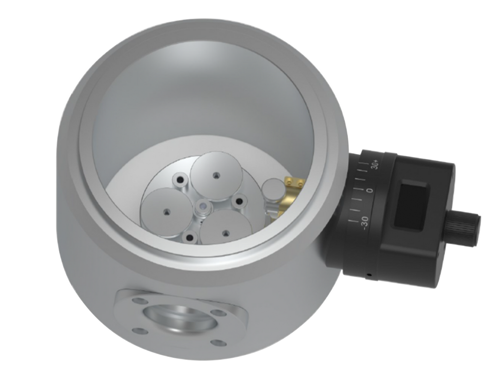 Rotary-Tilting Sample Stage for Ion Sputtering Coater