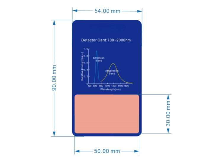 MSE PRO Laser Observation Card (Absorption Band:700-2000nm, Emission ...