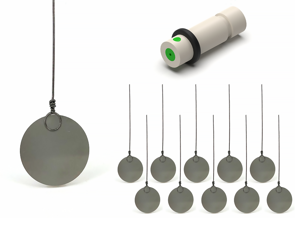 Current collector - Stainless Steel 316L foil with Tantalum clip and s ...