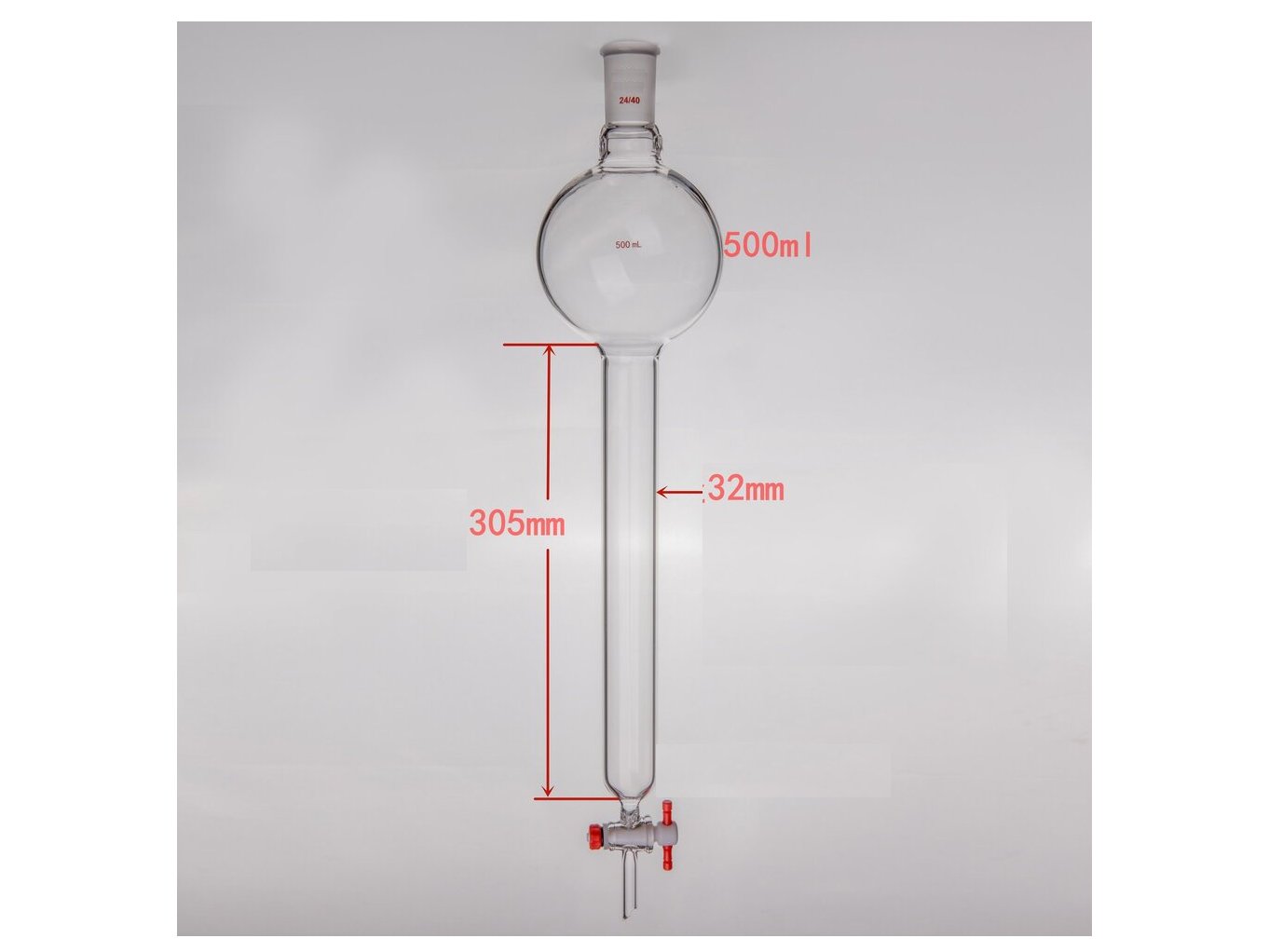 MSE PRO Chromatography Column with Storage Ball, 24/40, φ32mm – MSE ...