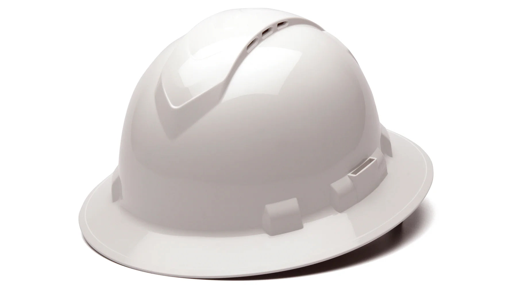 PYRAMEX Full Brim Ridgeline® Full Brim Vented Safety Helmet, PK of 12 ...