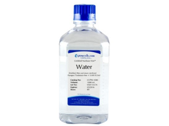 Growcells Water - Cell Culture Grade, Pyrogen/Endotoxin Free | Growcells